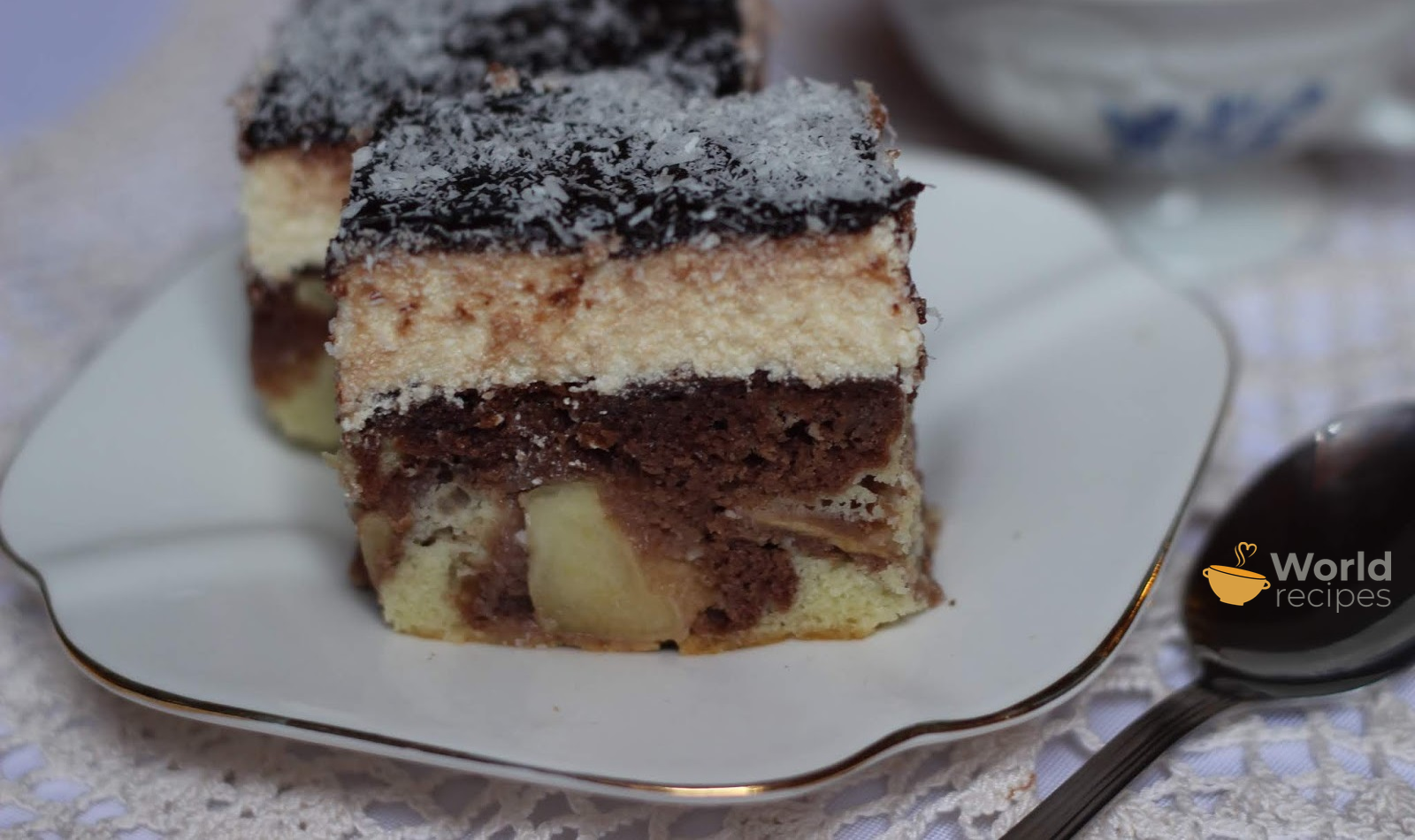 Ciasto - Fale Dunaju z jabłkami siostry Anastazji przepis